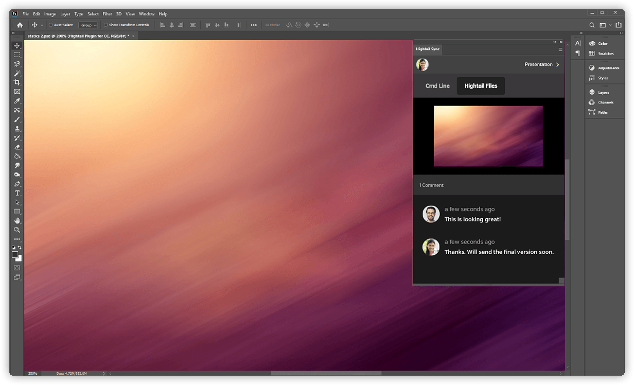 Mobile applications & integrations | Hightail